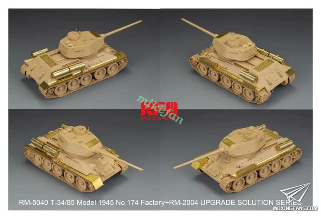 RYEFIELD RM5040 1/35 T-34/85 Model 1944 No.174 Factory+RM2004 UPGRADE ...