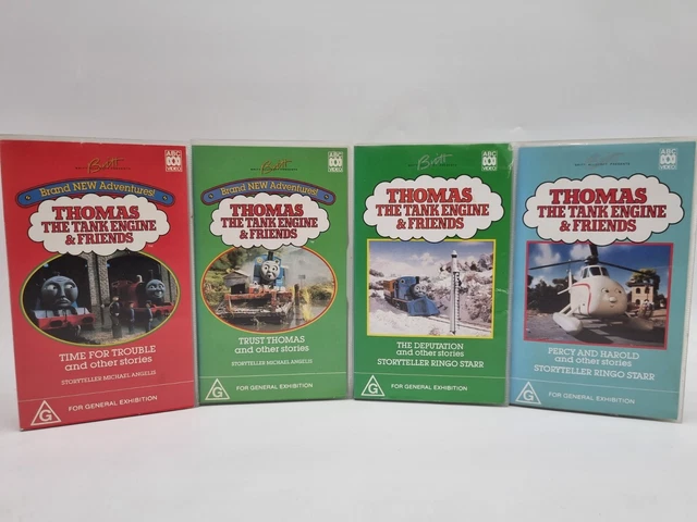 4X RARE THOMAS THE TANK ENGINE VHS Tapes - THE DEPUTATION, PERCY AND ...
