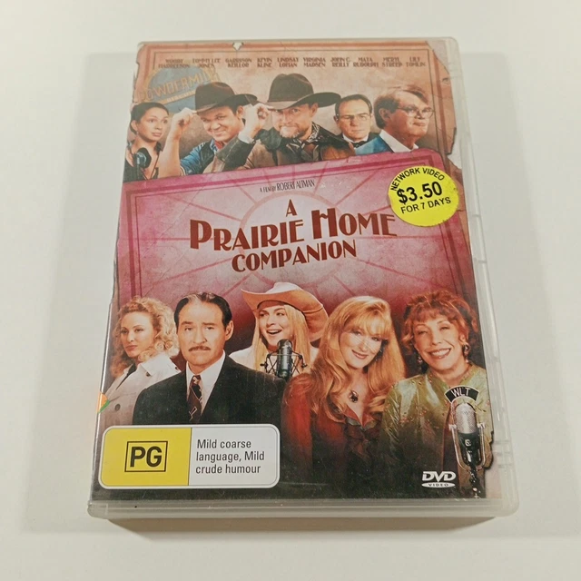 A PRAIRIE HOME Companion DVD R4 PAL Video Store Ex Rental Movie Meryl ...