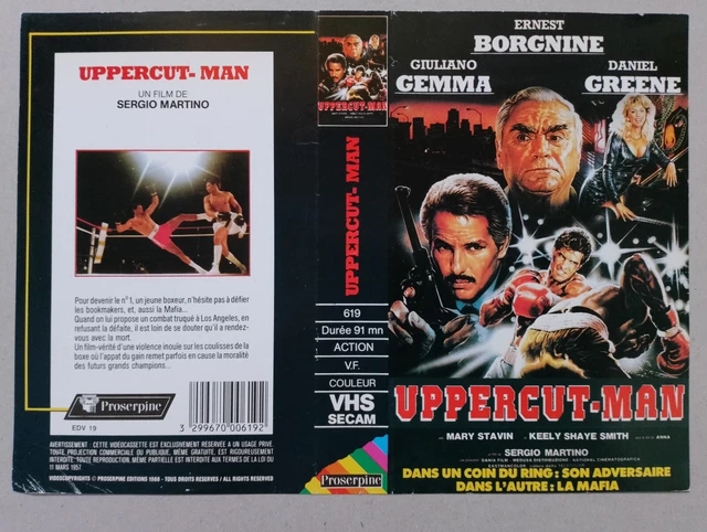 JAQUETTE VHS - Uppercut-Man - Vhs Sleeve - Giuliano Gemma - Sergio Martino EUR 5,00 - PicClick IT