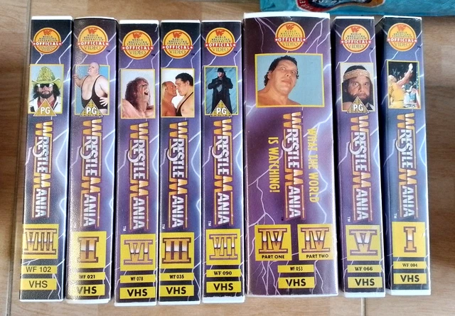 WWF WRESTLEMANIA COLLECTION VHS 80/90s £19.51 - PicClick UK