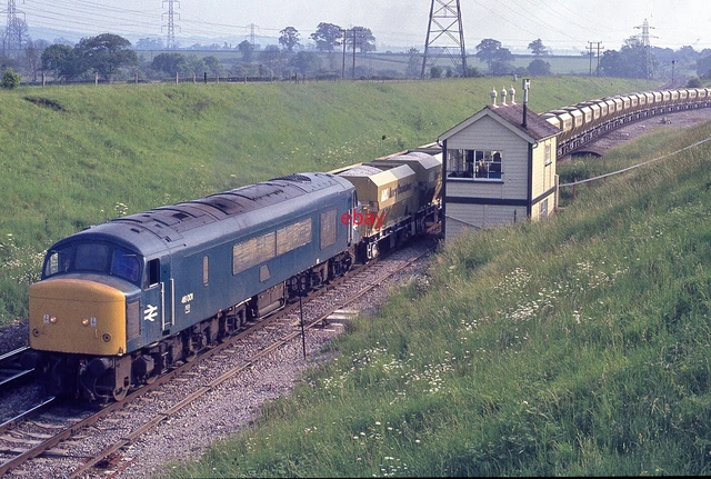 ORIGINAL 35MM SLIDE BR Class 46 Peak 46001 at Clink Road Jn +rights for ...