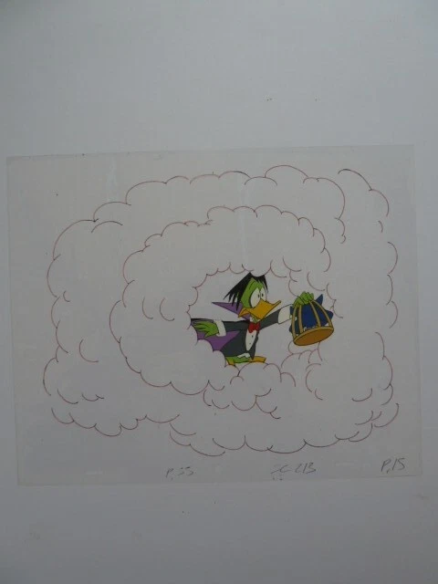 COUNT DUCKULA ORIGINAL Hand Painted Animation Artwork Cel Cell & Pencil ...