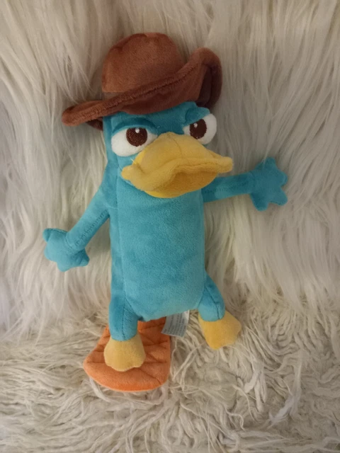 PERRY THE PLATYPUS Plush 9” Phineas & Ferb Disney Parcs £10.00 ...