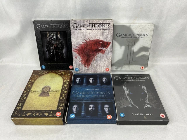 HBO'S GAME OF Thrones DVD Box Sets - Multiple Seasons (1-2, 3, 5, 6, 7 ...