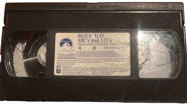 BLUES CLUES VHS Lot Of 6 ABCs 123s Safari Birthday Rhythm & Blue Story ...
