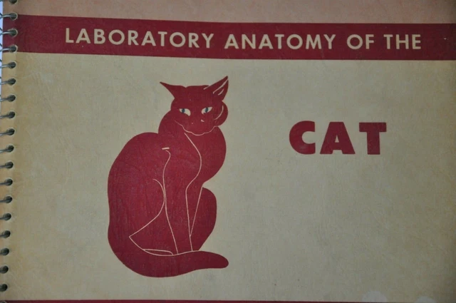 LABORATORY ANATOMY OF THE CAT 1948 1962 Feline Animal Vet School Ernest ...