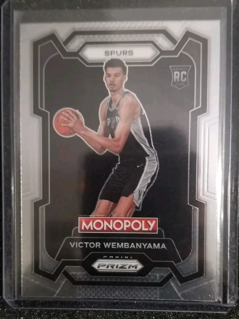 2023-24 MONOPOLY PRIZM VICTOR WEMBANYAMA carte recrue RC Base Spurs #81 ...