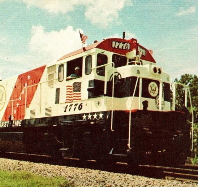SEABOARD COAST LINE #1776 Bi-Centennial GE Painted Tour Version Vintage ...