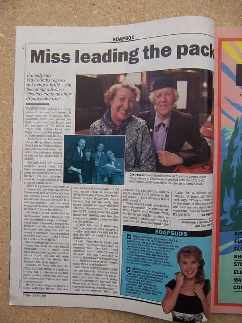 RADIO TIMES/1989/ROBIN DAY/DAVID Gower/Pat Coombs/Bamber Gascoigne ...