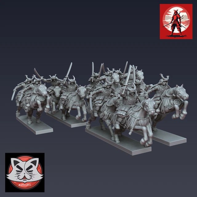 NIPPON SAMURAI CAVALRY | OzWG X Kyoushuneko 10mm Fantasy Wargaming ...