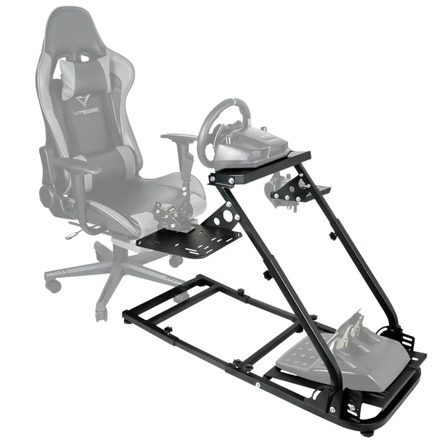 SUPLLUEER FLIGHT SIM Cockpit &Steering Wheel Stand Fit YOKE / Saitek ...