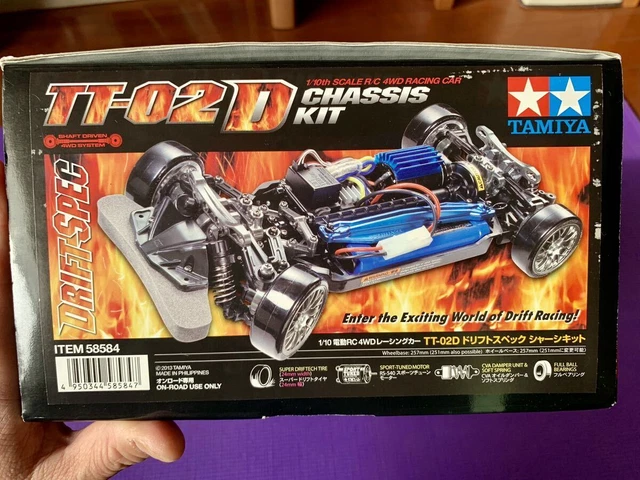TAMIYA TT-02D CHASSIS Kit Drift Spec Electric Rc £229.08 - PicClick UK