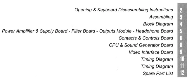 GEM WK3 SERVICE Manual Schematic Diagrams WK-3 Schaltplan Schema ...