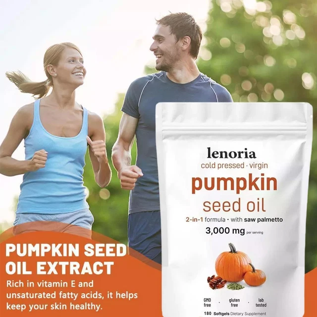 1/2X PUMPKIN SEED Oil Saw Palmetto 3000 mg - Bladder Health, Immune ...