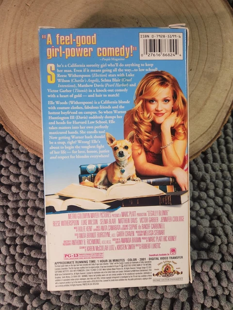 LEGALLY BLONDE VHS 2001 Video Tape Reese Witherspoon Vintage 2000s ...