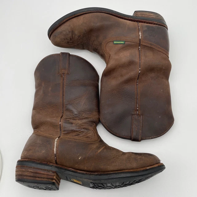 DAN POST BOOTS Men's Size EW031992 Brown Leather Work Cowboy Boots size ...