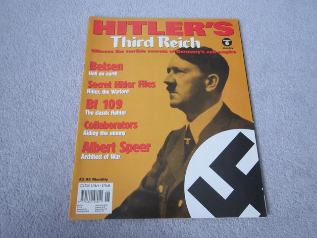 HITLER'S THIRD REICH magazine issue 6 ,1999,Albert Speer ,Belsen ,BF ...