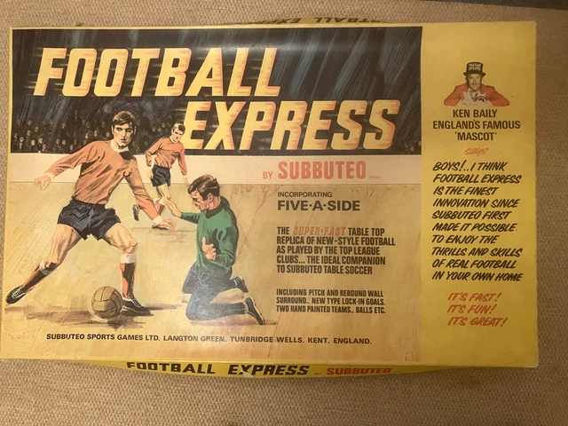 VINTAGE 1970S FOOTBALL Express 5-a-side by Subbuteo (Good condition) £ ...