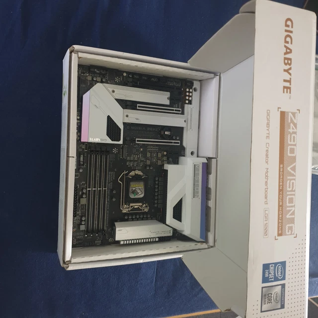 GIGABYTE Z490 VISION G Intel LGA1200 DDR4 ATX MOTHERBOARD *BOXED* £37. ...