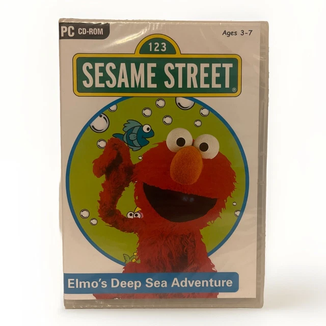 SESAME STREET ELMO'S Deep Sea Adventure PC CD-ROM 2001 Brand New Sealed ...