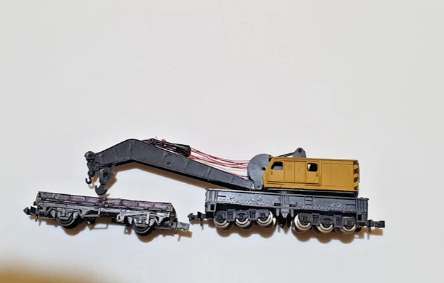 N GAUGE MINITRIX Breakdown Wagon and Peco Support Flat Wagon £20.00 ...