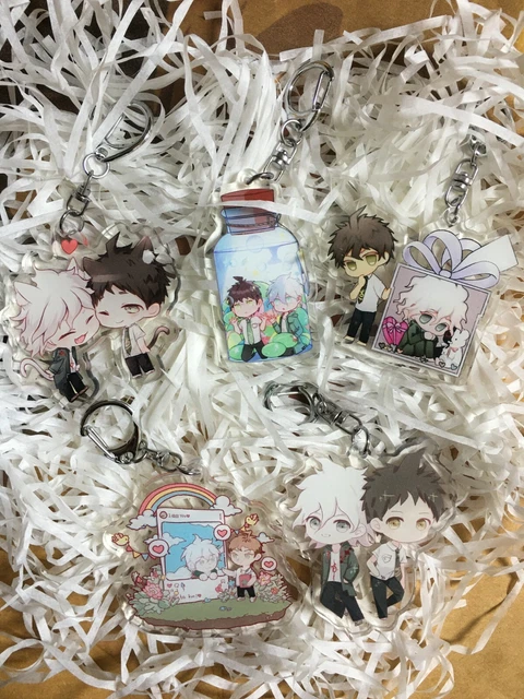 Portachiavi Acrilico Anime Danganronpa Goodbye Despair Campus Hinata Hajime Nagito Eur 948
