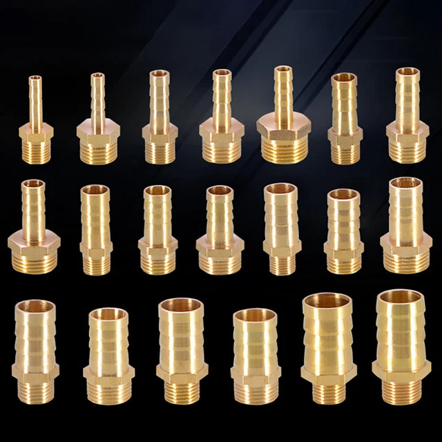 SCHLAUCHSTUTZEN AUS MESSING Schlauchtülle mit AG IG Schlauchnippel Tülle Fitting EUR 1,19 ...