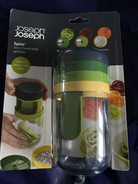 JOSEPH JOSEPH SPIRO 3-in-1 Hand-Held Spiralizer £12.00 - PicClick UK