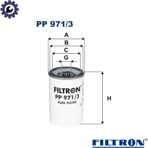 FUEL FILTER PP 971/3 For Volvo Fh12 Fl Fh16/Ii/Iii 9700 9900 Fm/X 7700 ...