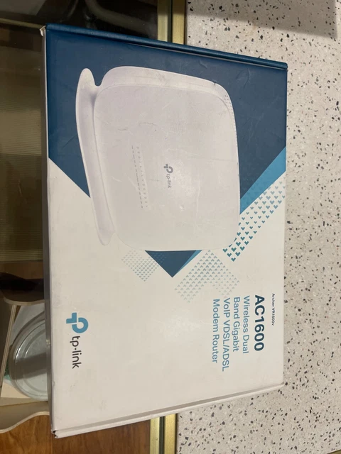 TP-LINK ARCHER VR1600V AC1600 Wireless VoIP ADSL Modem Router NBN ...