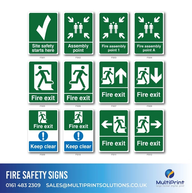 SAFETY SIGNS - Health & Safety Signage - Fire Safety Signage A5 / A4 ...