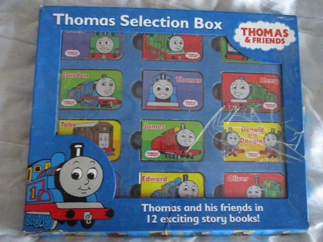 THOMAS & FRIENDS Selection Box of 12 Hardback mini books of main ...