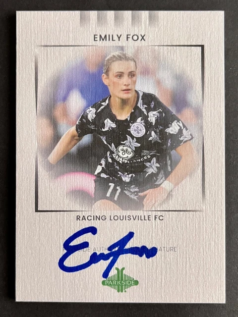 EMILY FOX 2022 Parkside NWSL Paramount SIGNATURE SERIES AUTO Card ...