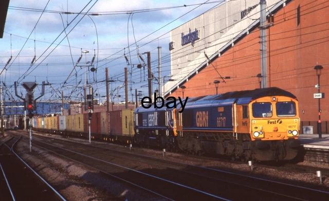 35MM RAILWAY SLIDE- GBRf Class 66. 66717 & 66725 @ Doncaster £2.99 ...