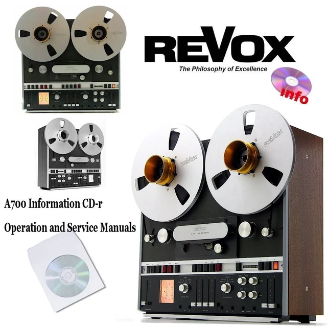 REVOX A700 TAPE recorder reel to reel operation instruction service ...