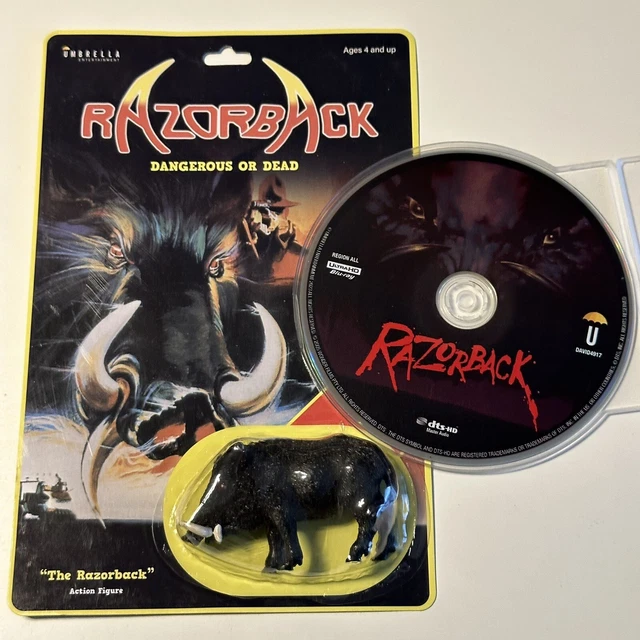 RAZORBACK 4K UHD Blu-Ray Un Corrected Version And Razorback Figure ...