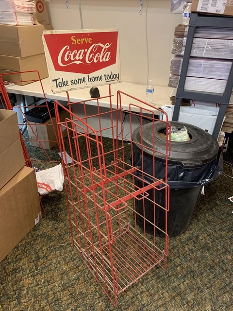 RARE COCA COLA Metal Store Display Rack Stand Cart "Take Some Home ...
