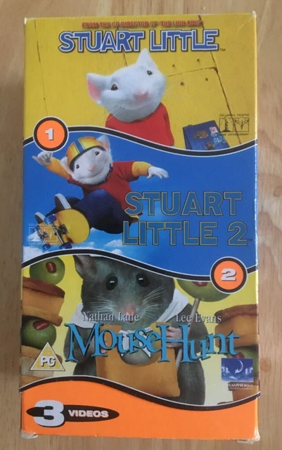 STUART LITTLE 1 & 2. MouseHunt. 3 VHS Tapes Box Set 2004 Michael J Fox ...