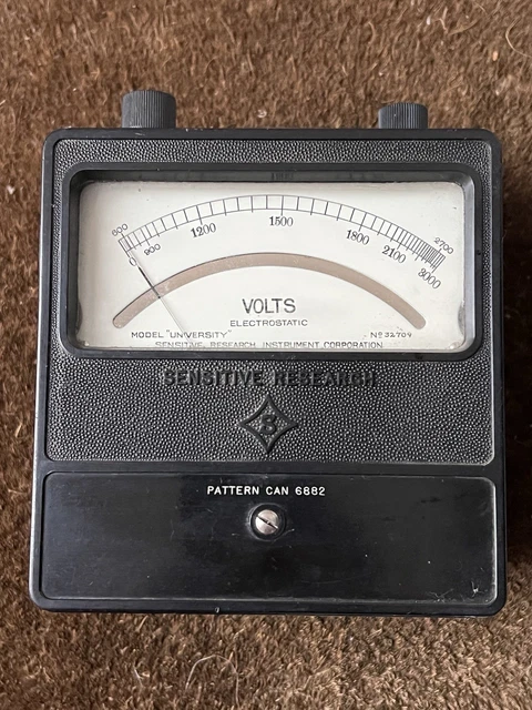 VINTAGE SENSITIVE RESEARCH Model University Electrostatic Volt Meter £26.70 - PicClick UK