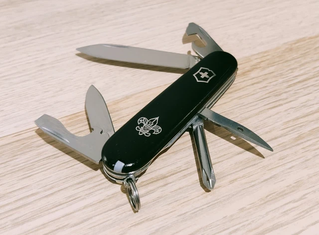 VICTORINOX SWISS ARMY Knife SAK Tinker BSA Black Metal Inlay EUR 59,00 ...