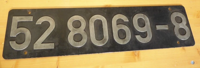 LOKSCHILD ORIGINAL DER Dampflok BR 52 8069-8 der DR Epoche 4 EUR 321,00 ...