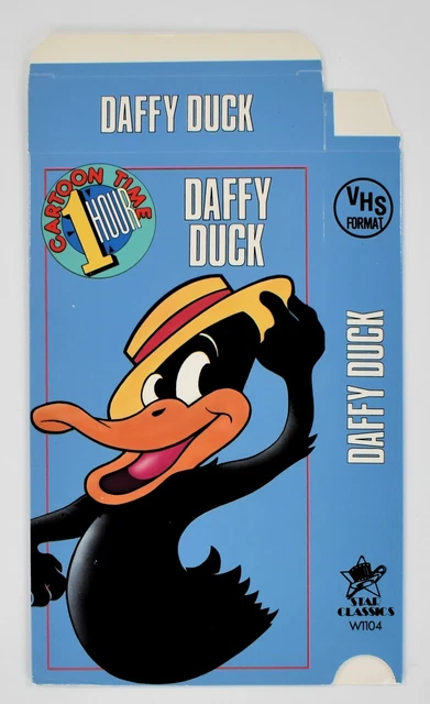 VINTAGE: DAFFY DUCK 1 Hour Cartoon Time VHS Sample Sleeve Star Classics ...