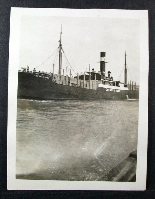 REAL PHOTO ~ CARSTEN RUSS German Bulk Carrier Steam Ship £7.50 ...
