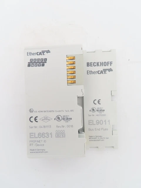 BECKHOFF EL6631 EL 6631 EtherCAT PROFINET RT-Device EUR 249,99 ...