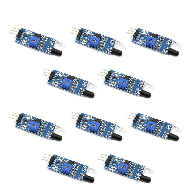 FOR SMART CAR Robot 10pcs IR Infrared Obstacle Avoidance Sensor Module ...