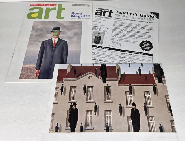 ART SCHOLASTIC RENE Magritte Surrealism Dec 2013 Jan 2014 Poster & Art ...