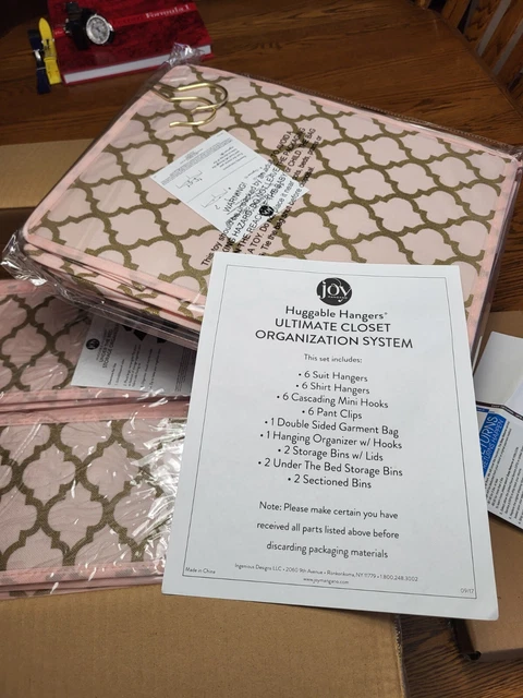 NEW JOY MANGANO Huggable Hangers Ultimate Closet Organization System ...