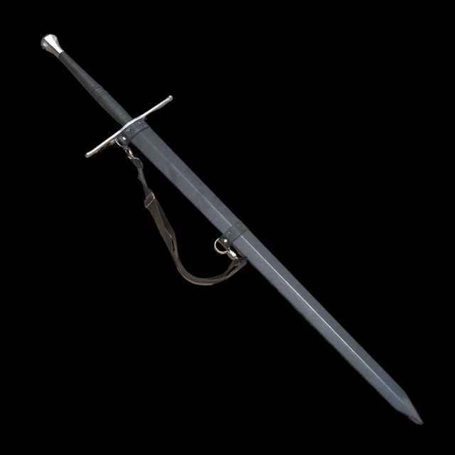 SWORDIER FLUTED EUROPEAN Longsword with Extended Crossguard $466.76 ...