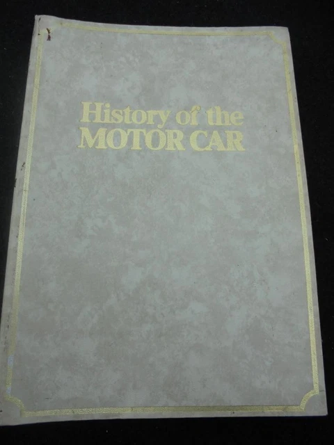 THE HISTORY OF the Motor Car - 1960s Editprint partwork magazines in ...